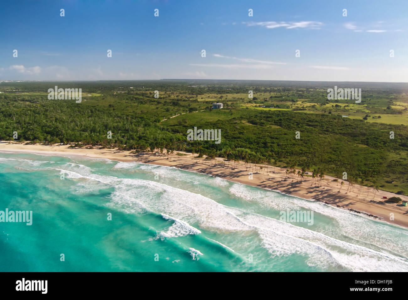 Atlantic Ocean from helicopter view Stock Photo - Alamy
