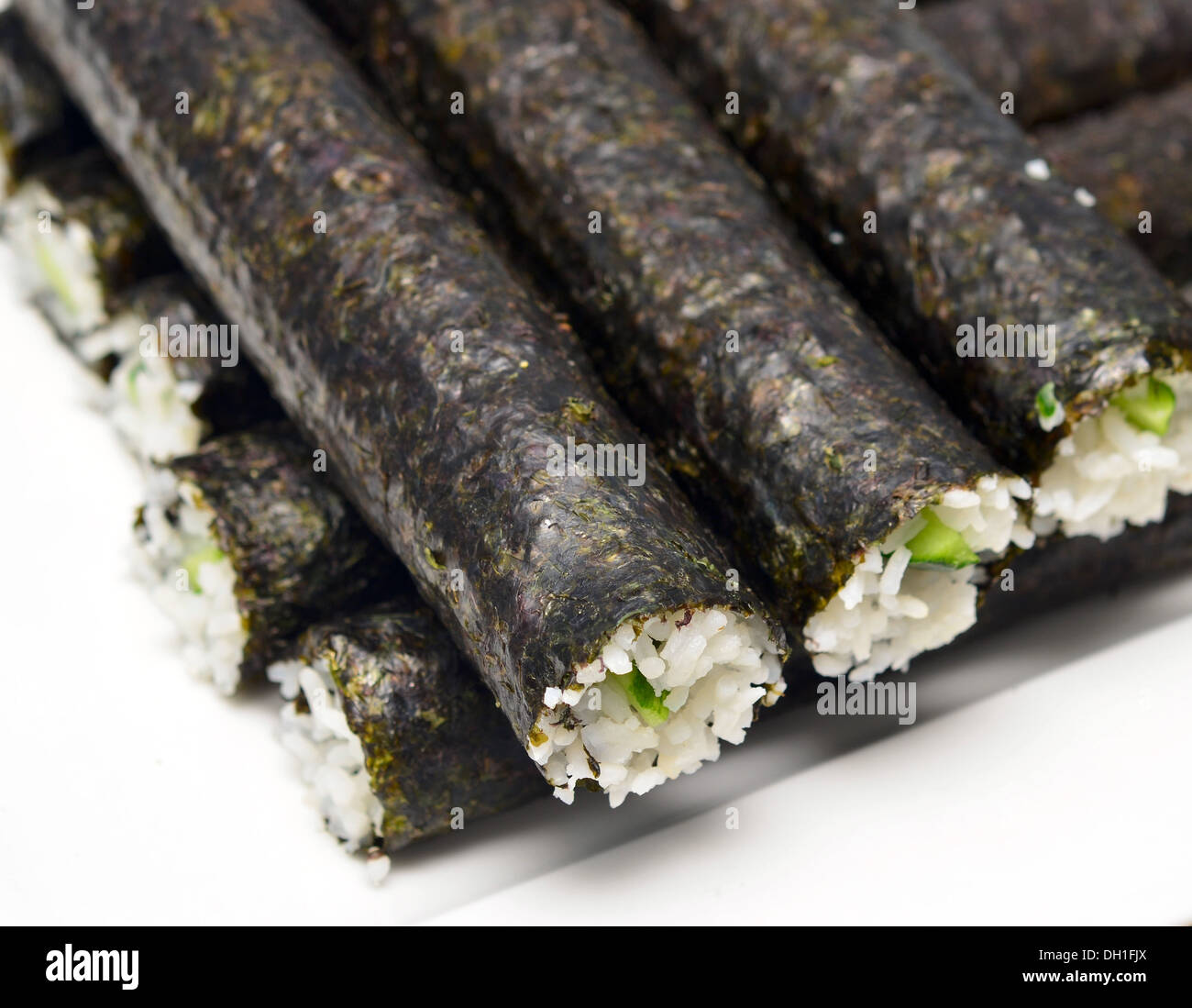 Kappa maki cucumber sushi roll hi-res stock photography and images - Alamy