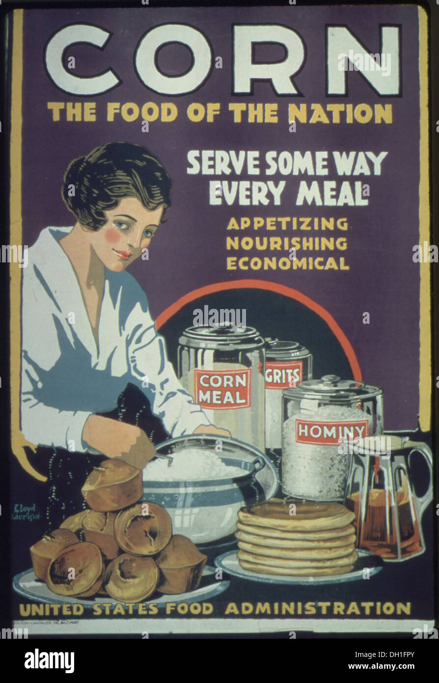Corn is presented as a staple food in American households, valued for ...