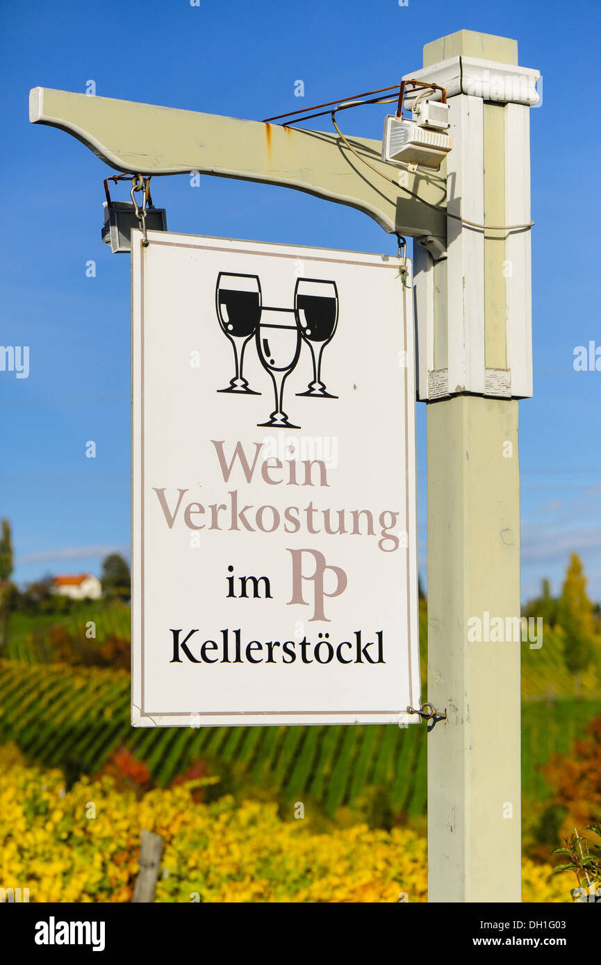 Suedsteirische Weinstrasse, Southern Styria wine route in autumn, PP ...