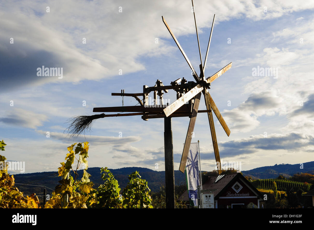 Suedsteirische Weinstrasse, Southern Styria wine route in autumn ...