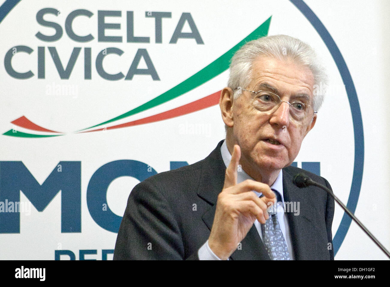 Rome, Italy. 6th March, 2013. Mario Monti resign from ''Scelta Civica ...
