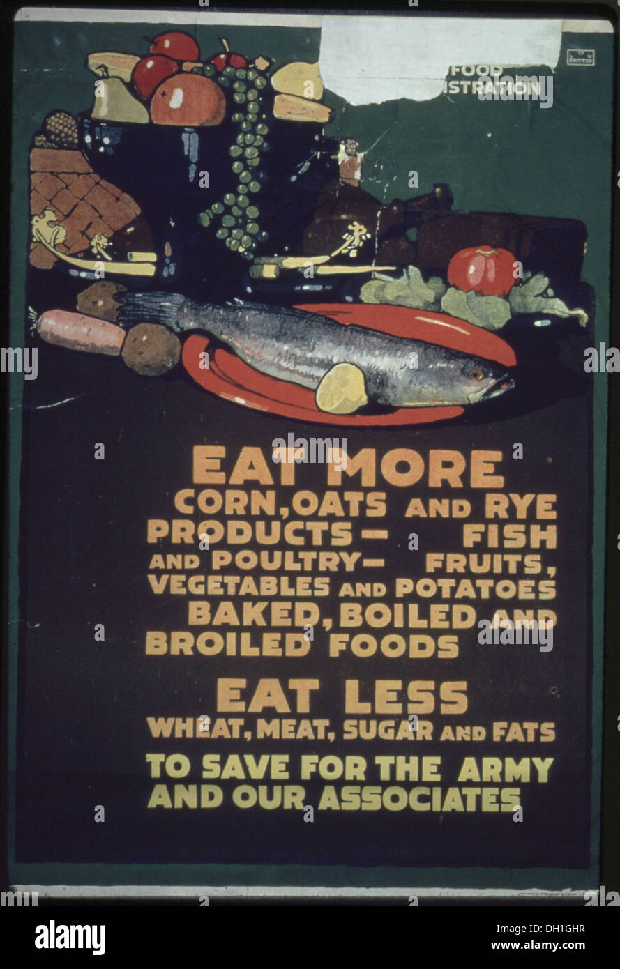 A promotional message encouraging the consumption of corn, oats, rye ...