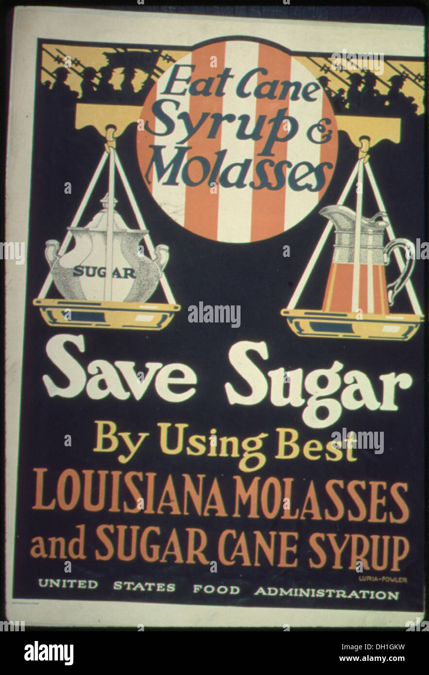 This advertisement promotes Louisiana molasses and sugar cane syrup as ...