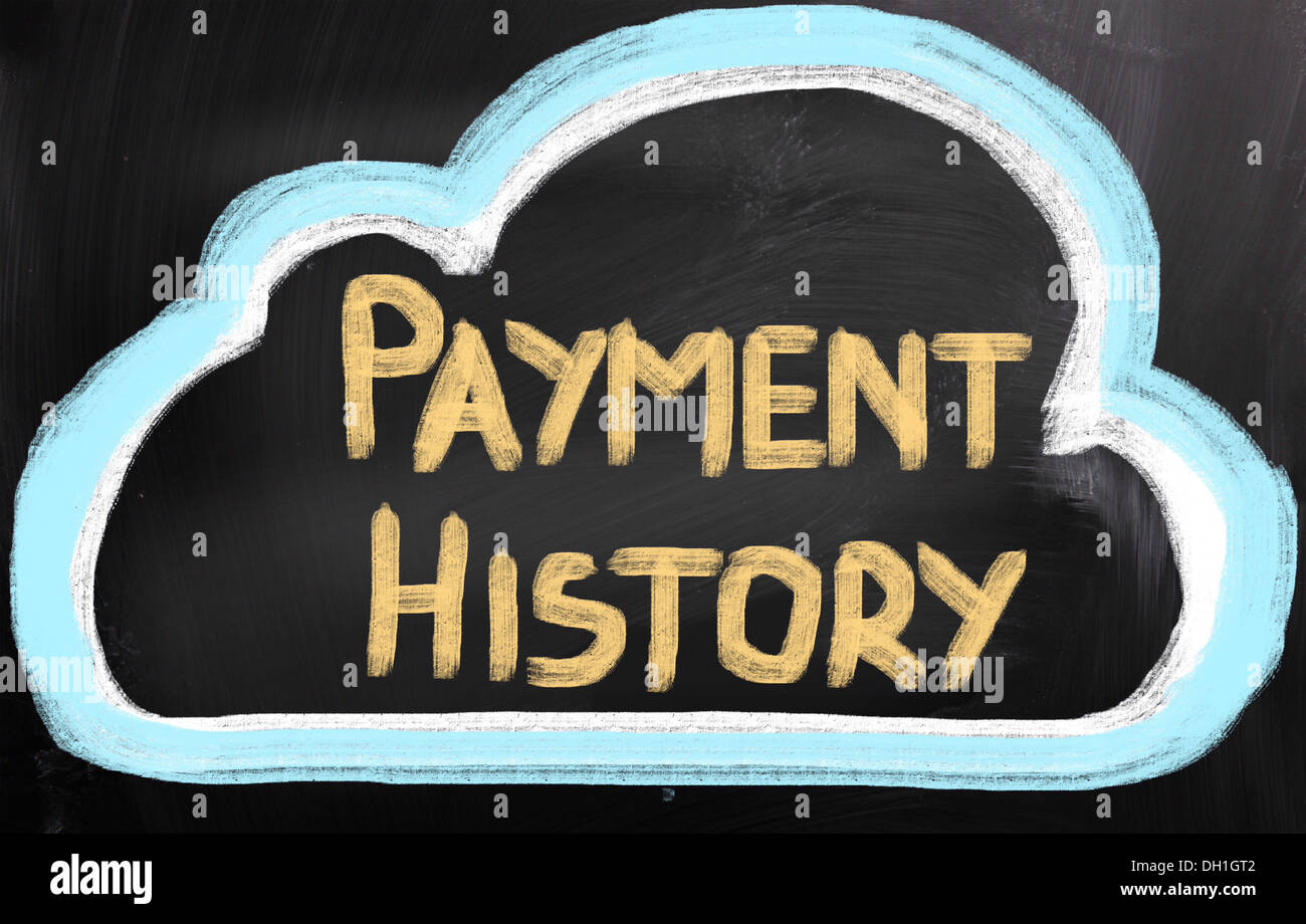 Payment History Concept Stock Photo - Alamy