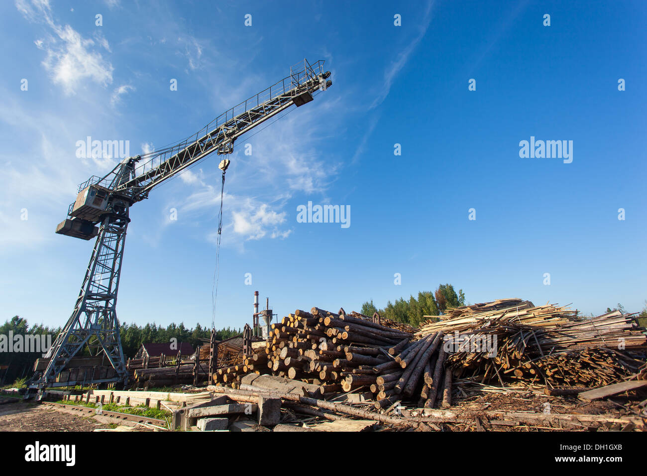 Sawmill timber hi-res stock photography and images - Alamy