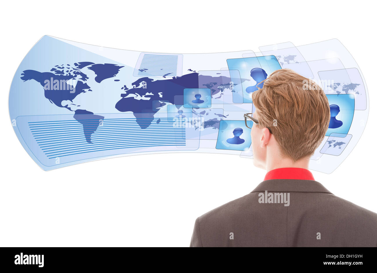 Virtual reality young man hi-res stock photography and images - Alamy