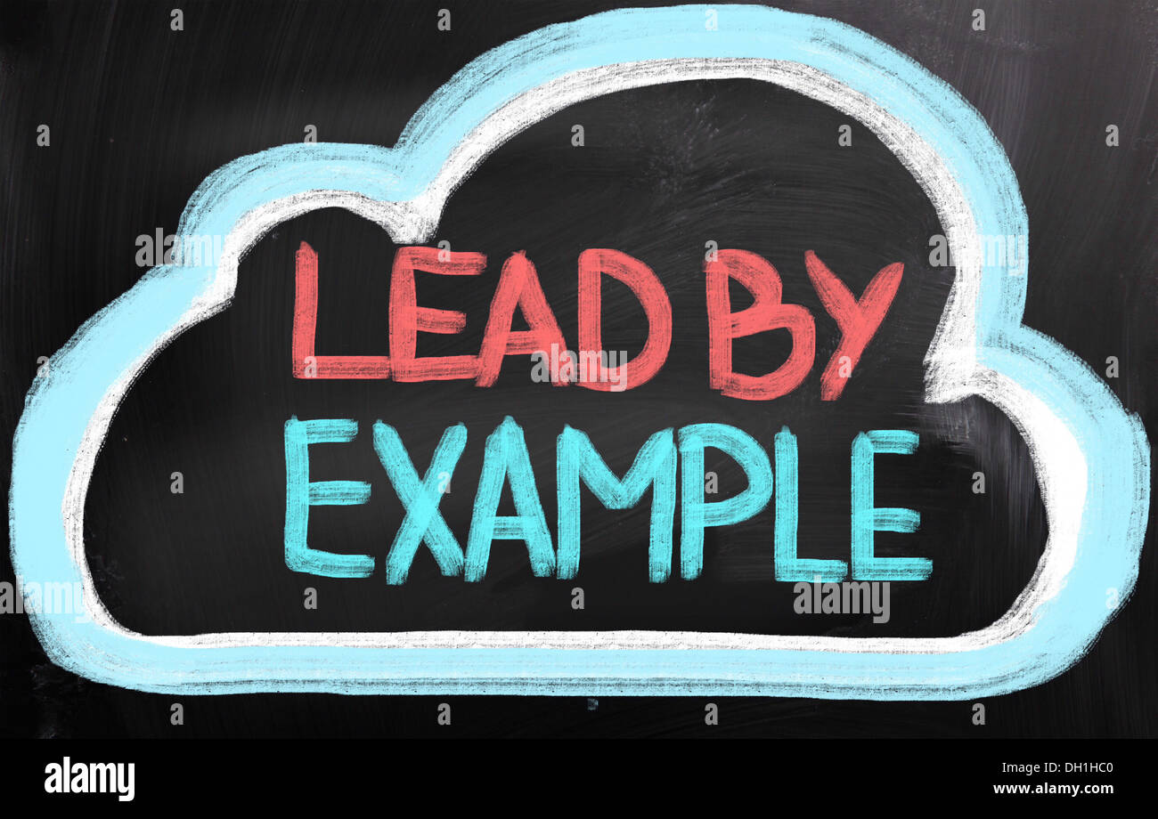 Lead By Example Concept Stock Photo - Alamy