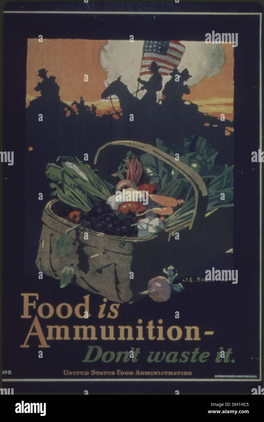 This World War I-era poster emphasizes the importance of conserving ...