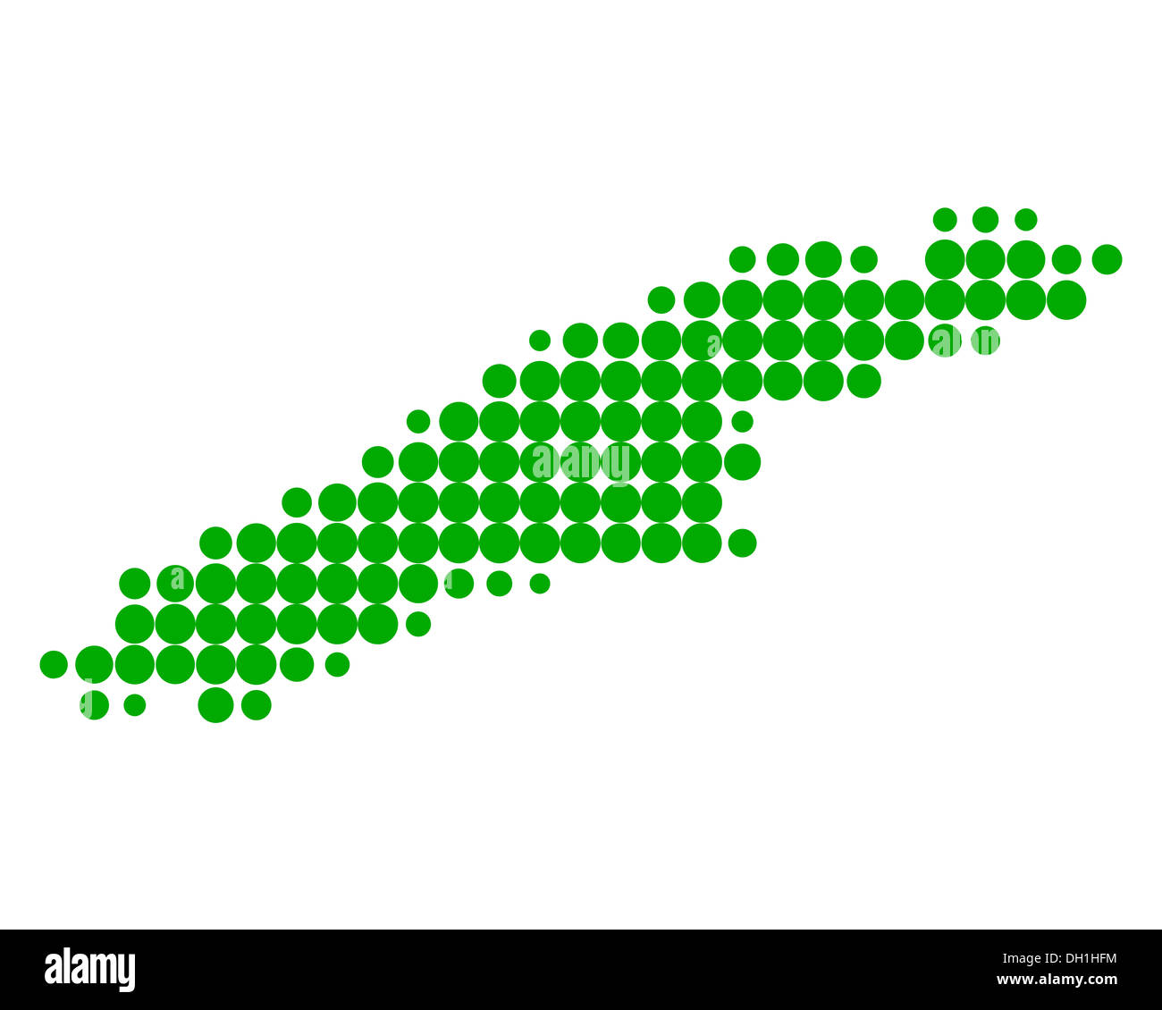 Map of Hydra Stock Photo - Alamy