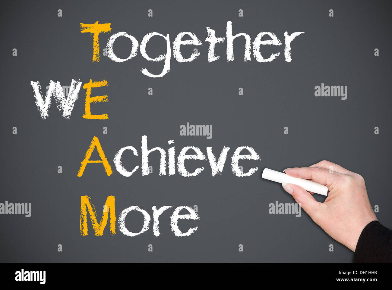 Together We Achieve More Stock Photo - Alamy