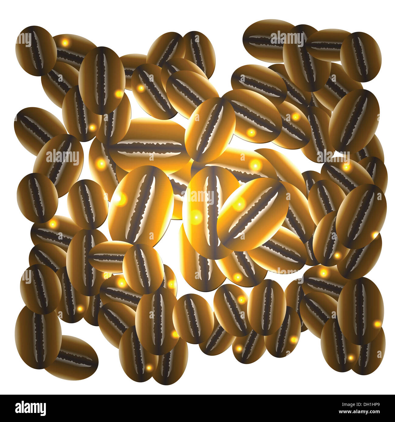 Closeup background coffee beans Cut Out Stock Images & Pictures - Alamy