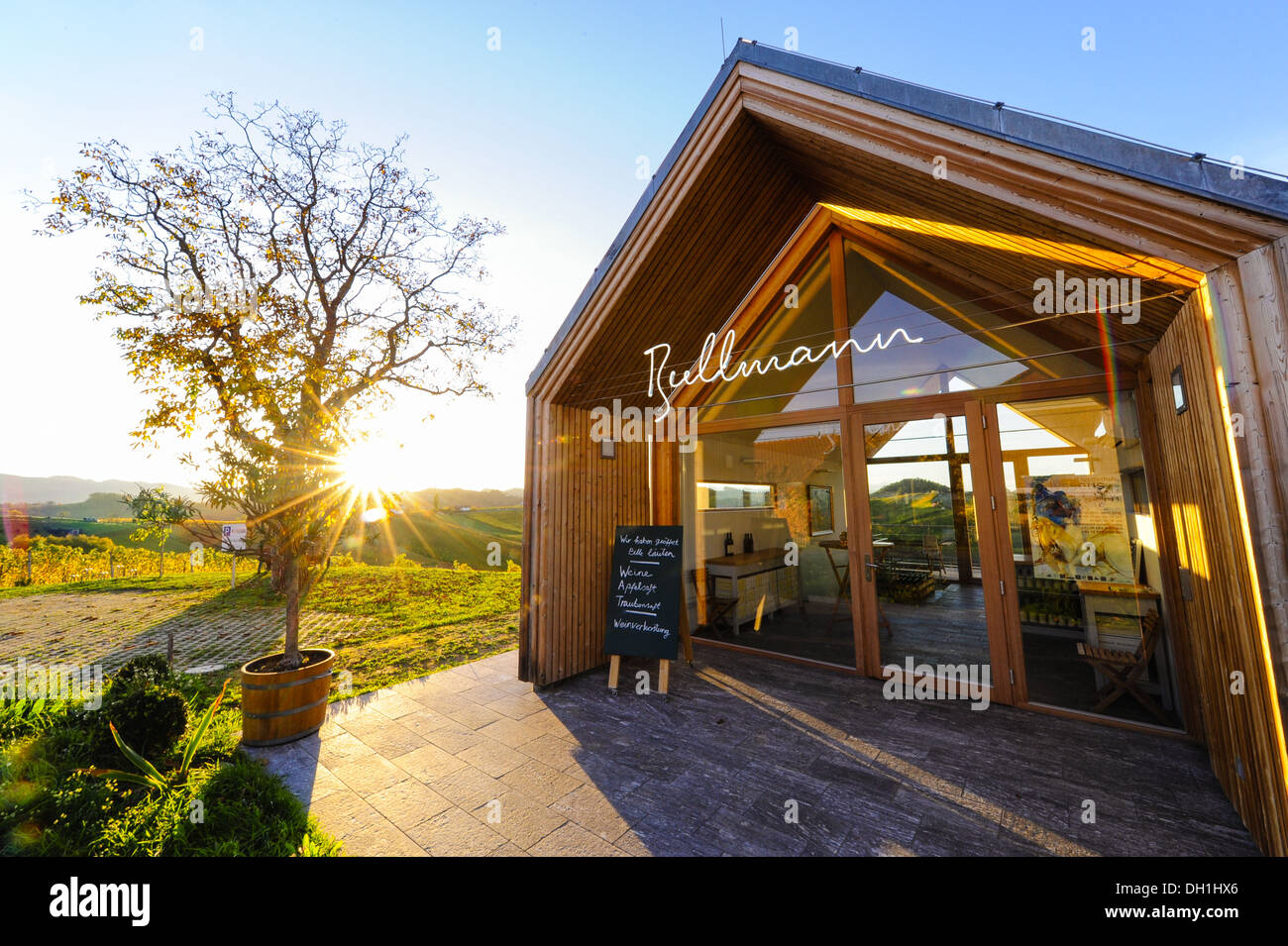 Suedsteirische Weinstrasse, Southern Styria wine route in autumn ...
