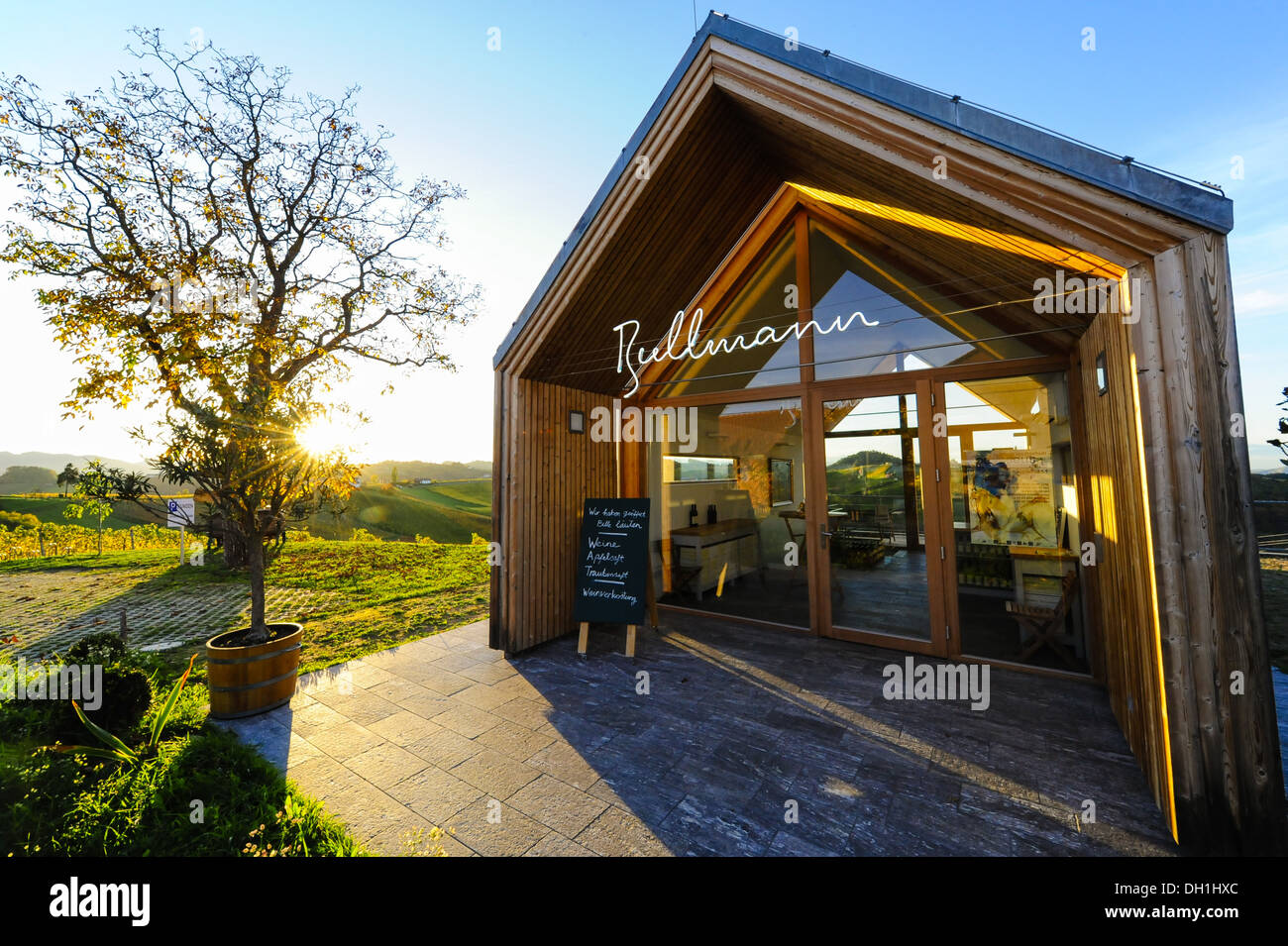 Suedsteirische Weinstrasse, Southern Styria wine route in autumn ...