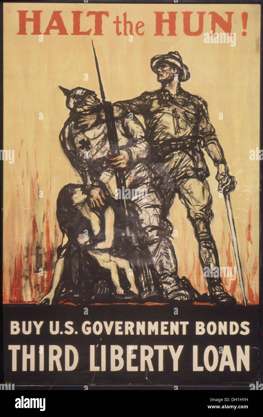 A World War I propaganda poster urging American citizens to support the ...