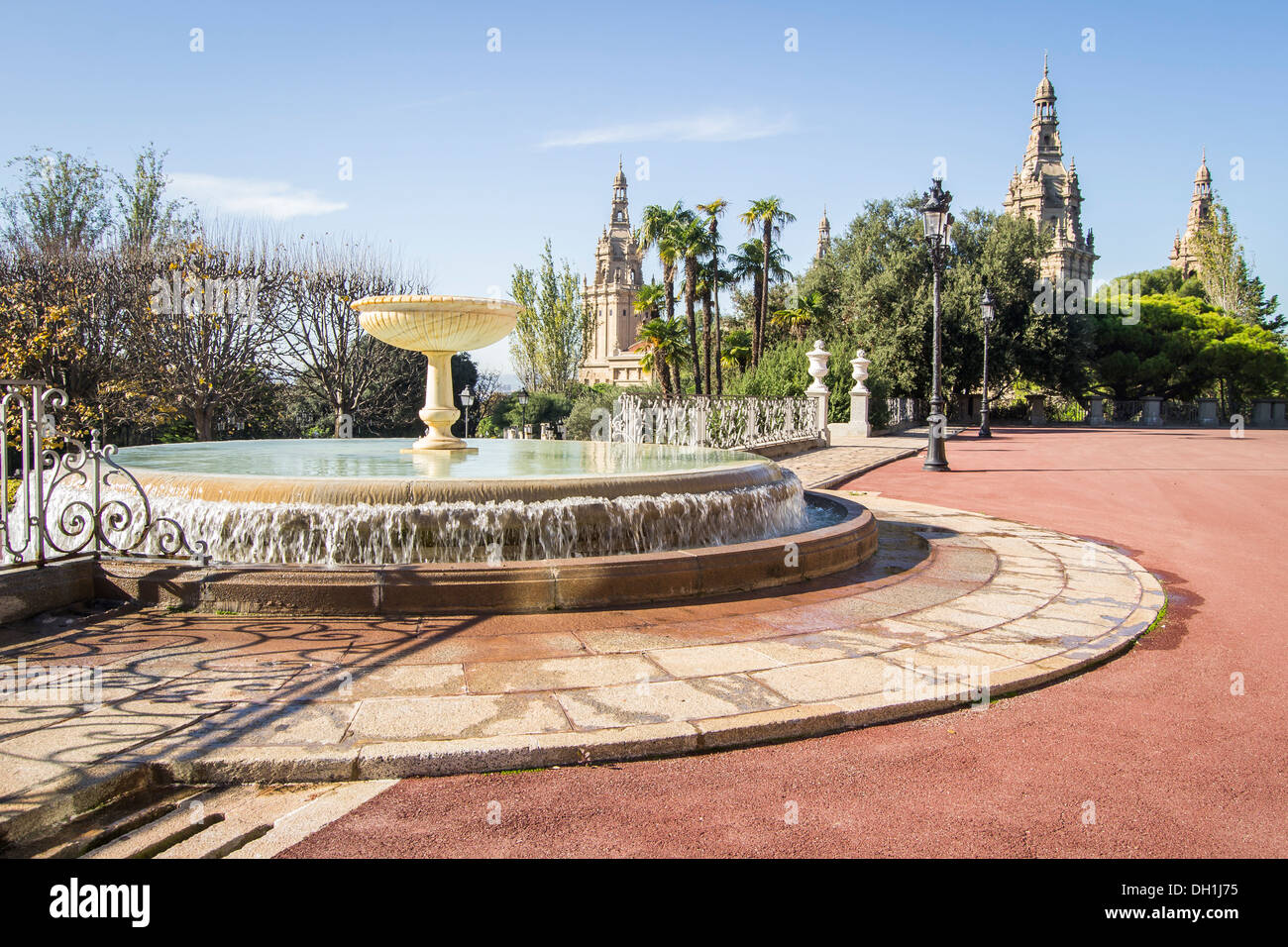 Fount in Palacete Albeniz Stock Photo - Alamy