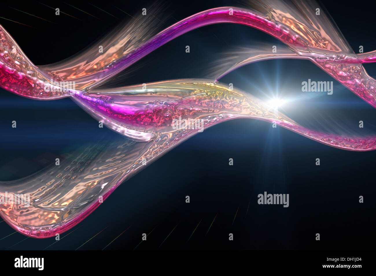 Futuristic technology wave background design with lights Stock Photo ...