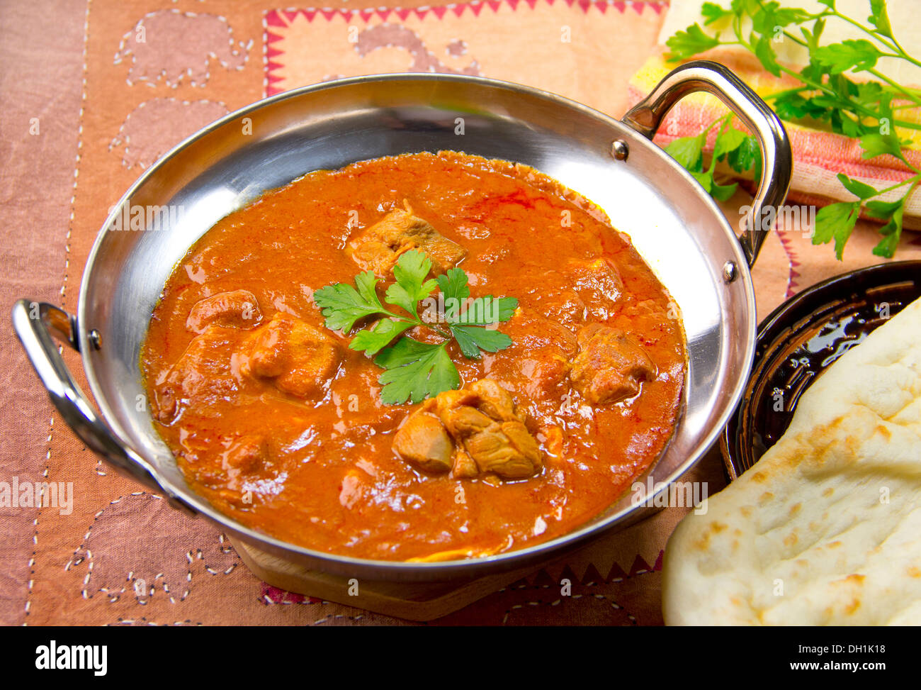 Butter chicken curry Stock Photo - Alamy