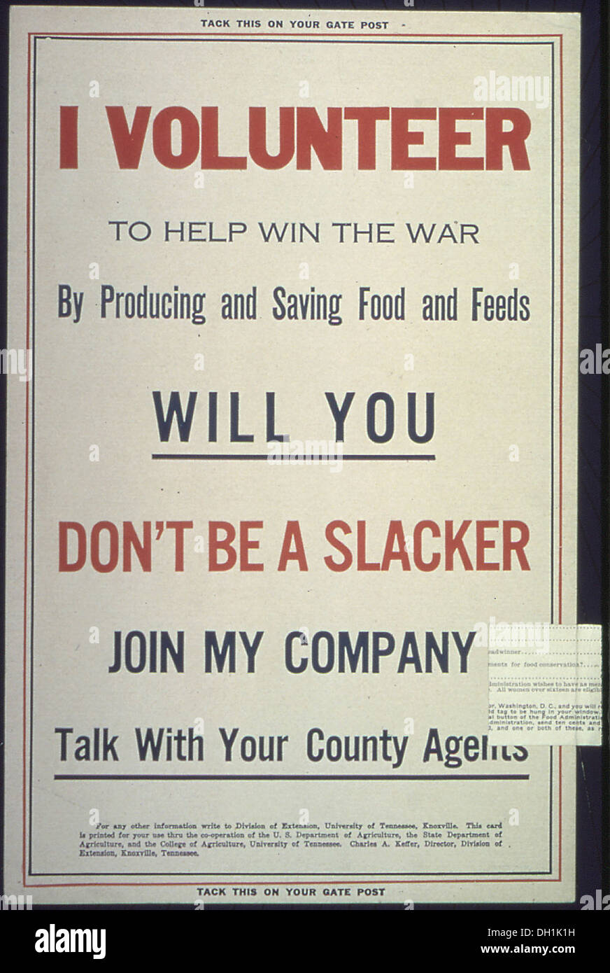 A motivational World War II-era poster encouraging citizens to ...