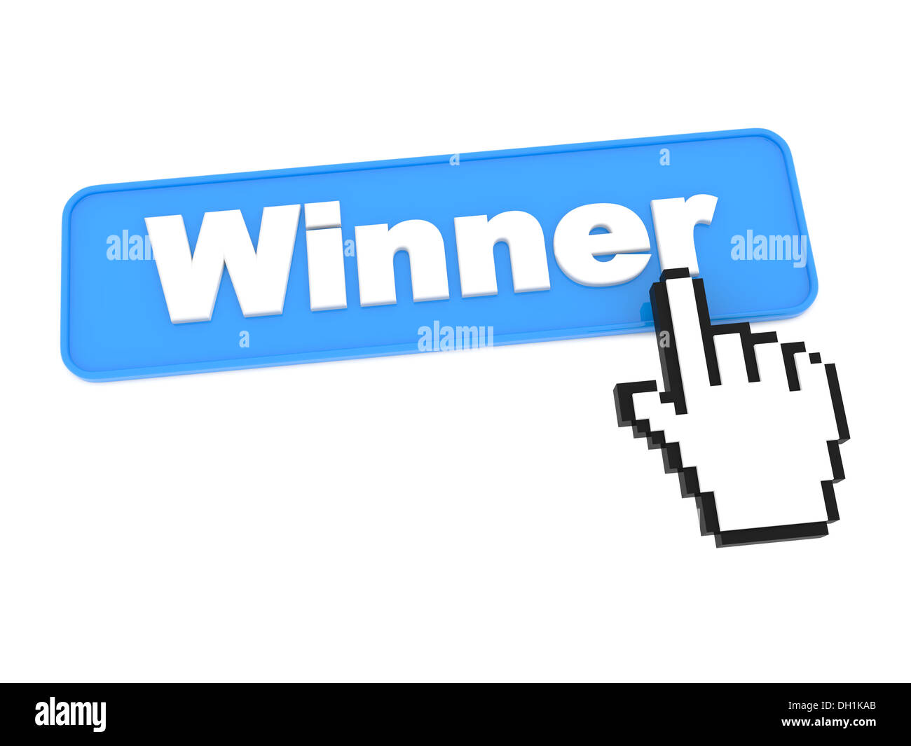 Winner - Social Media Button Stock Photo - Alamy
