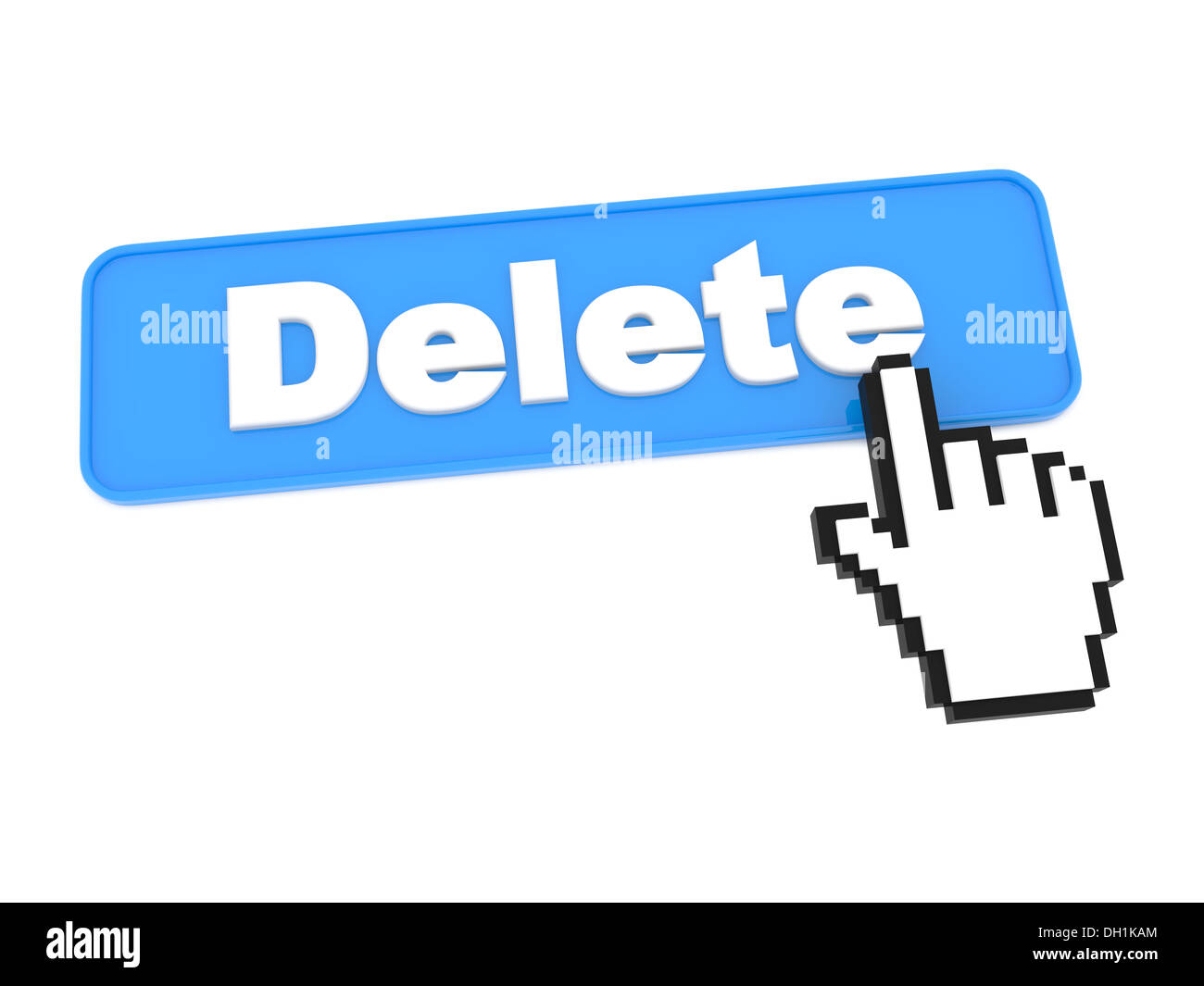 Social Media Button - Delete Stock Photo - Alamy