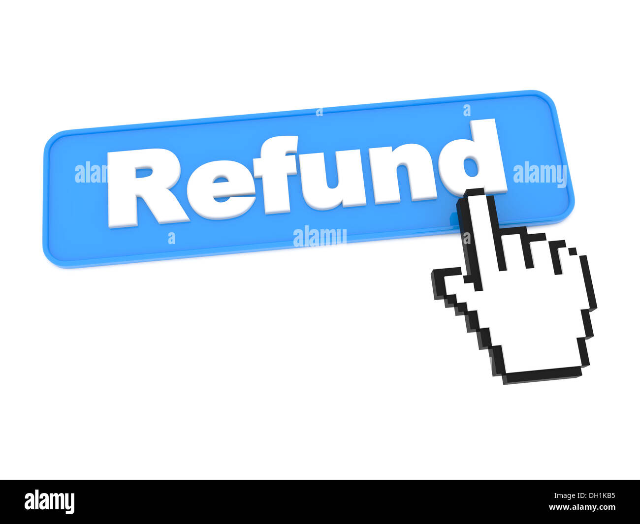 Refund - Social Media Button Stock Photo - Alamy