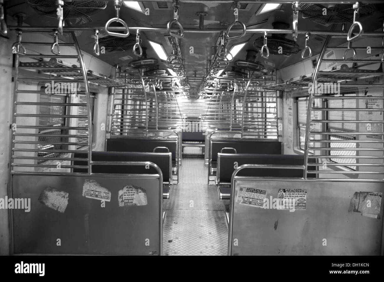 Empty train black and white hi-res stock photography and images - Alamy