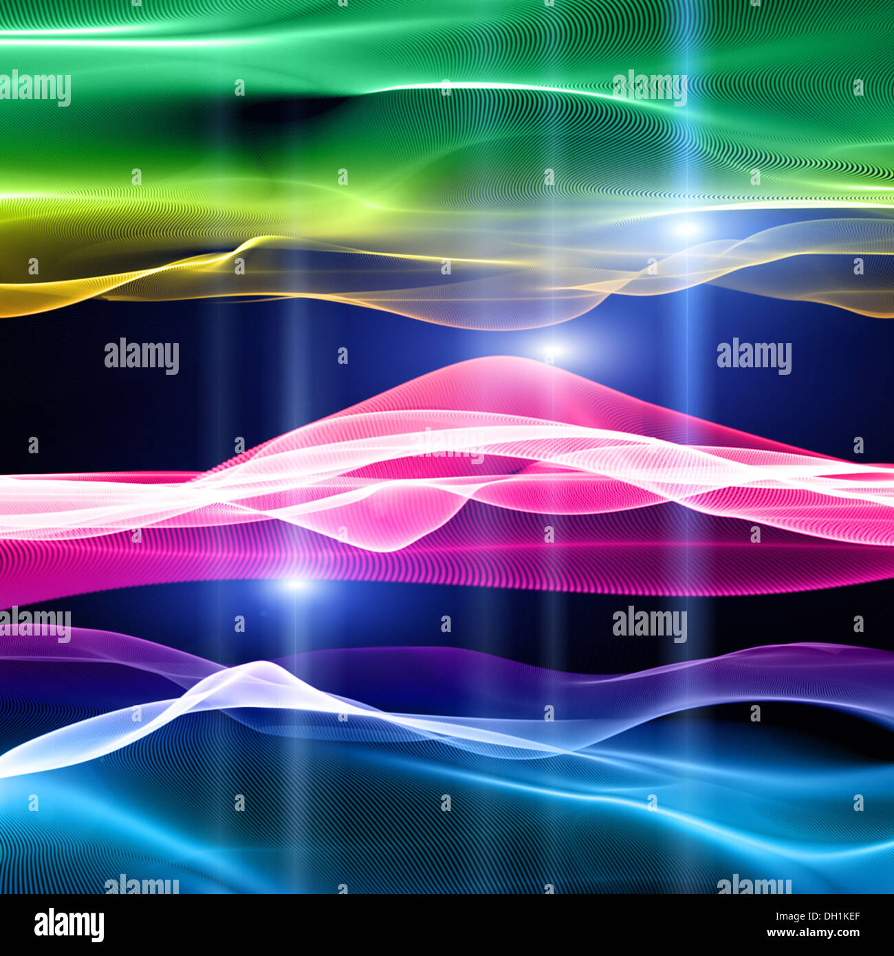 Futuristic technology wave background design with lights Stock Photo ...