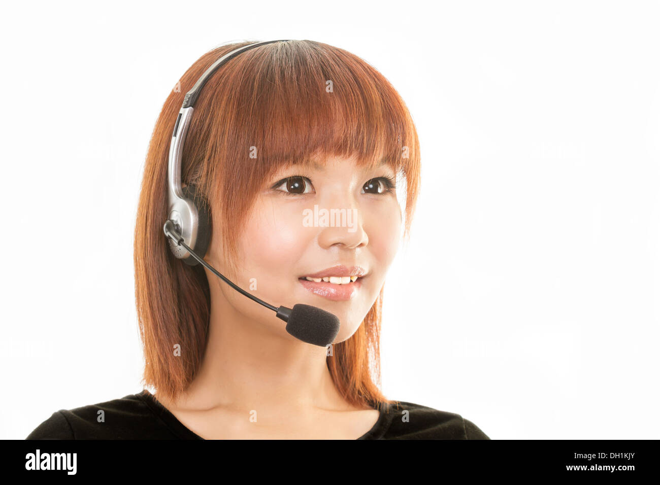 Sad asian woman wearing blue hi-res stock photography and images - Alamy