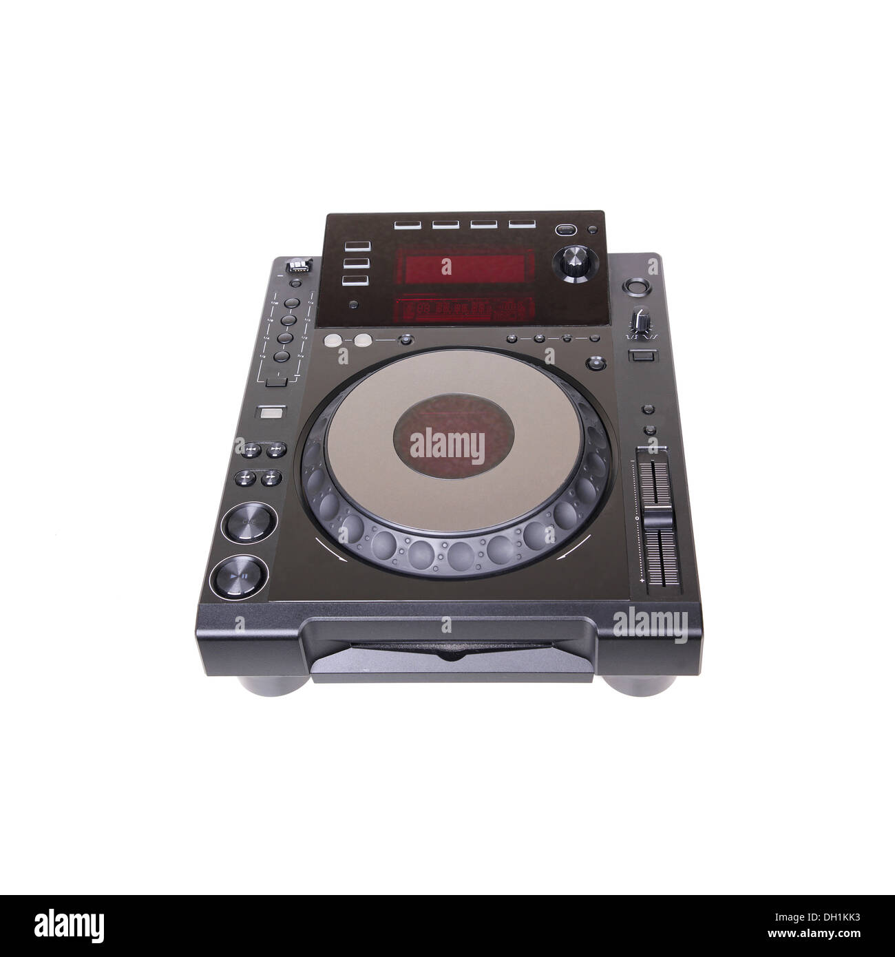 Professional dj cd player, isolated on white Stock Photo - Alamy