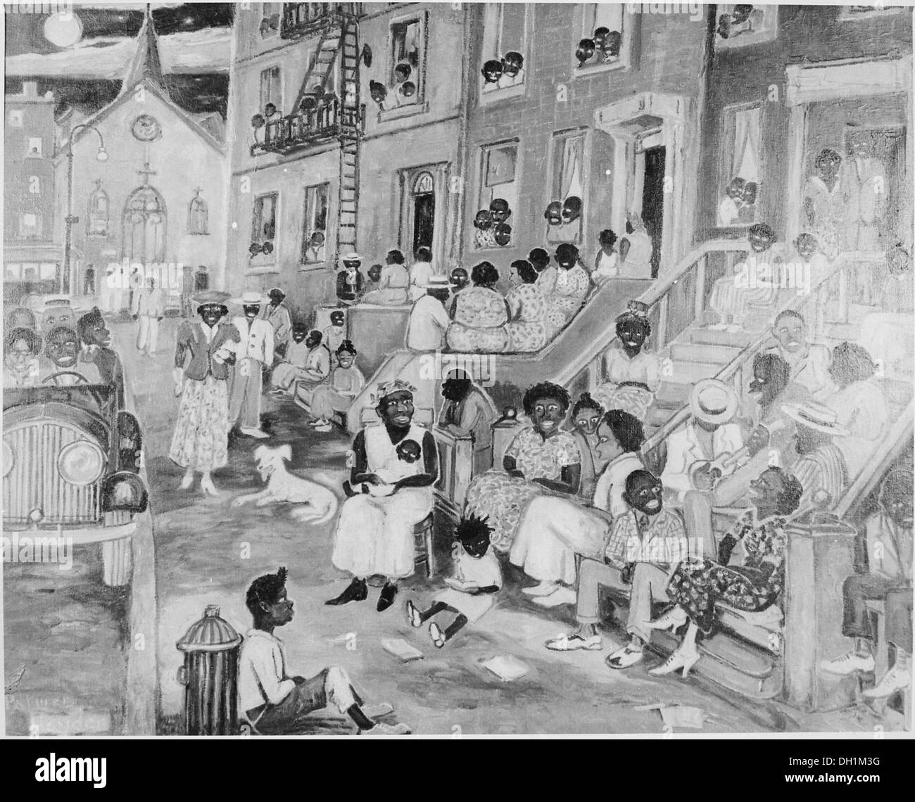 African night photography Black and White Stock Photos & Images - Alamy