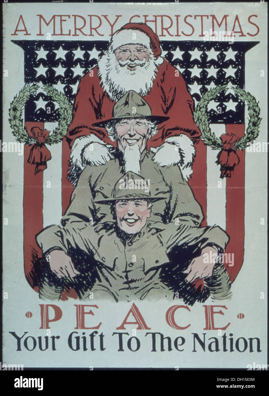 A seasonal message conveying peace and goodwill, symbolizing a gift to ...