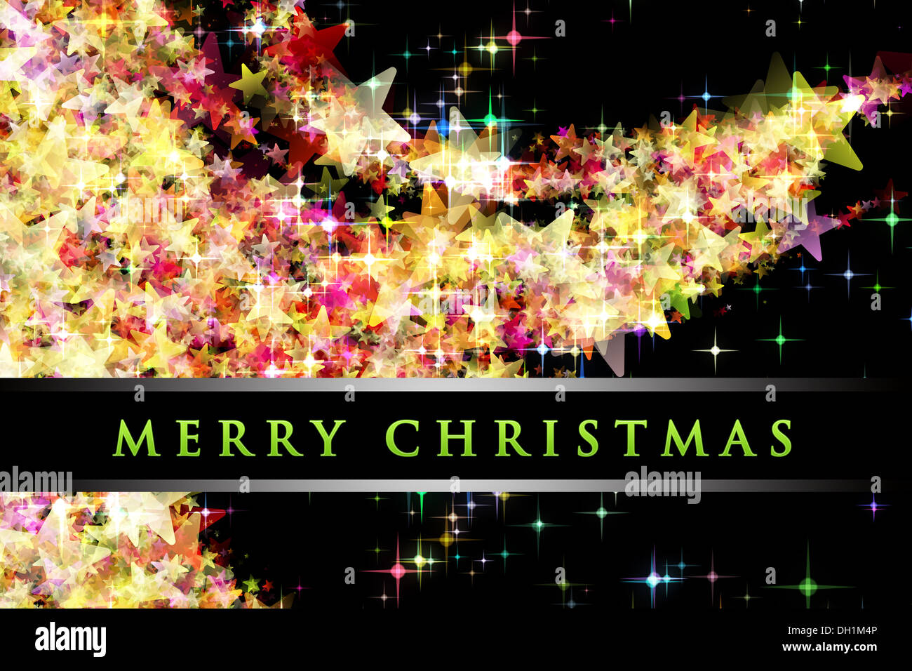 Fantastic Christmas wave design with glowing stars Stock Photo - Alamy