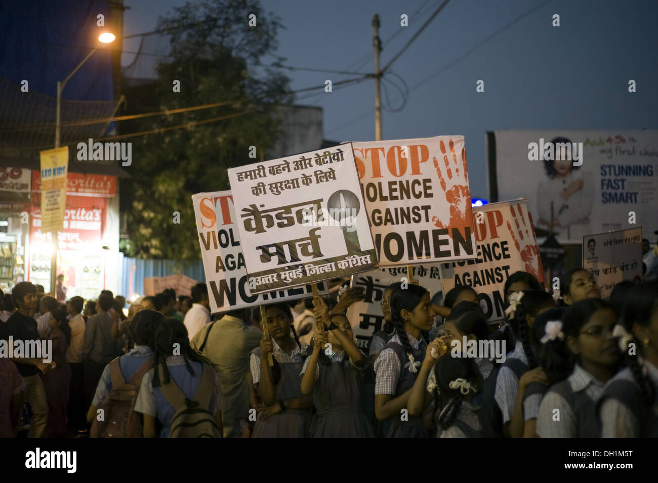 stop violence against women posters by protesters of Delhi gang rape ...