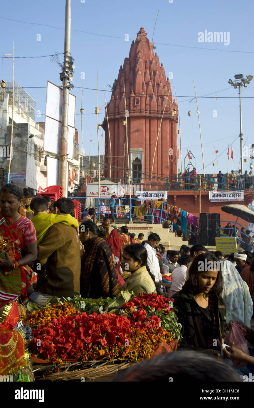 Prayag Ghat at Kashi varanasi benaras uttar pradesh India asia Stock ...