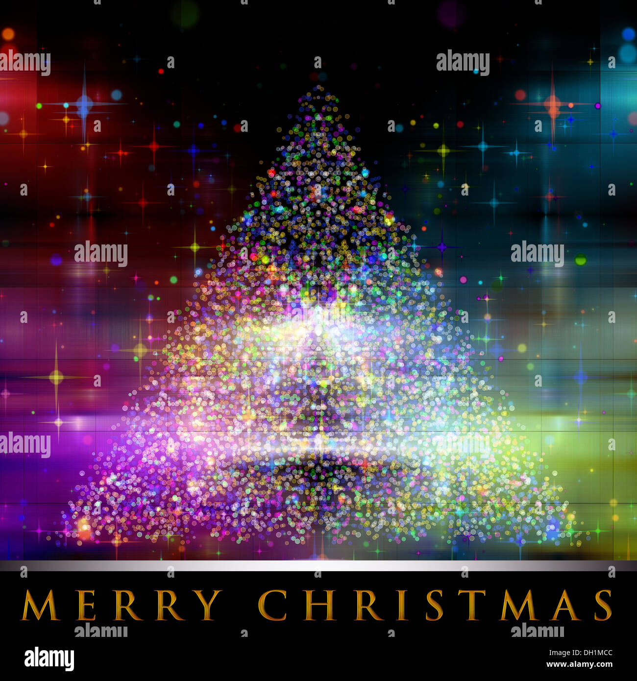 Wonderful Christmas tree background design illustration Stock Photo - Alamy