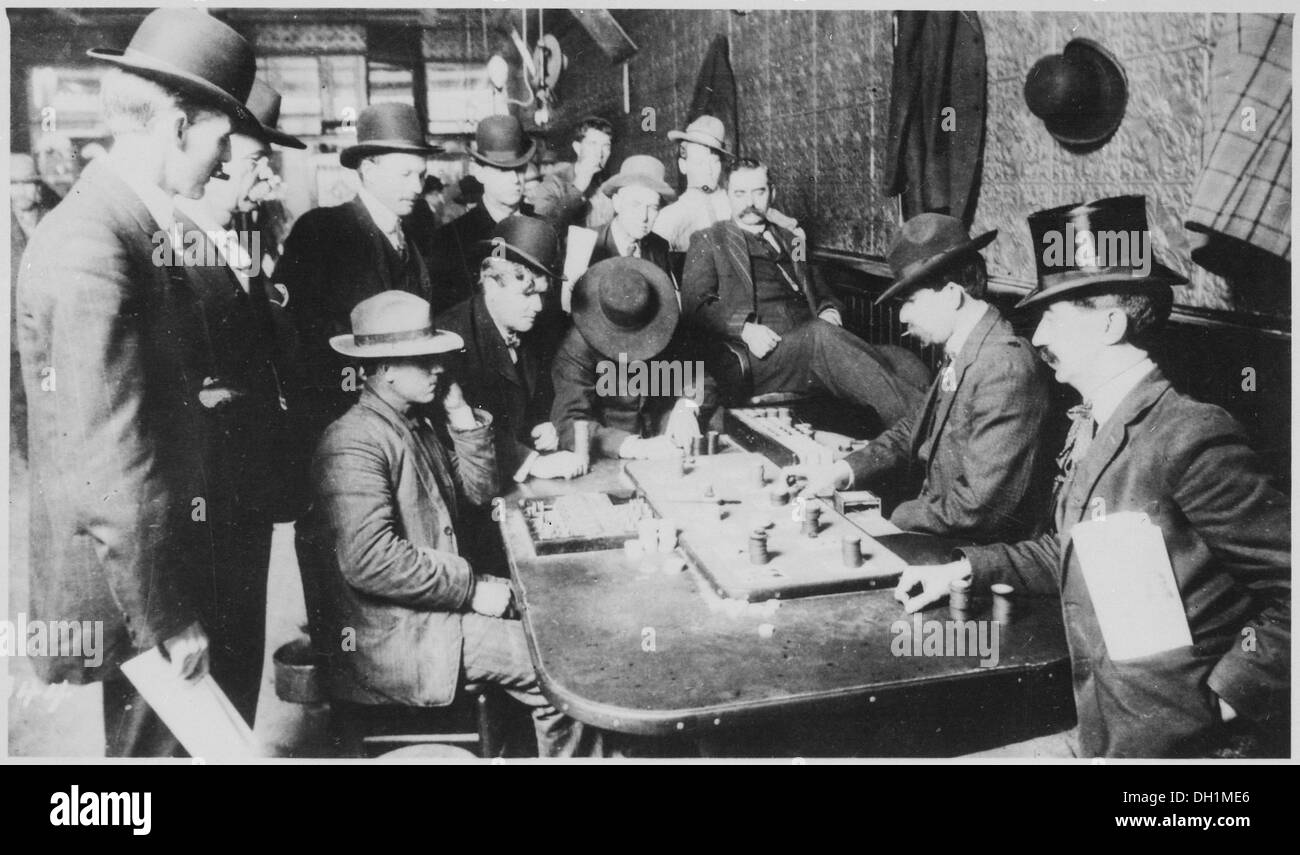 The Orient Saloon in Bisbee, Arizona, is shown in the midst of a Faro ...