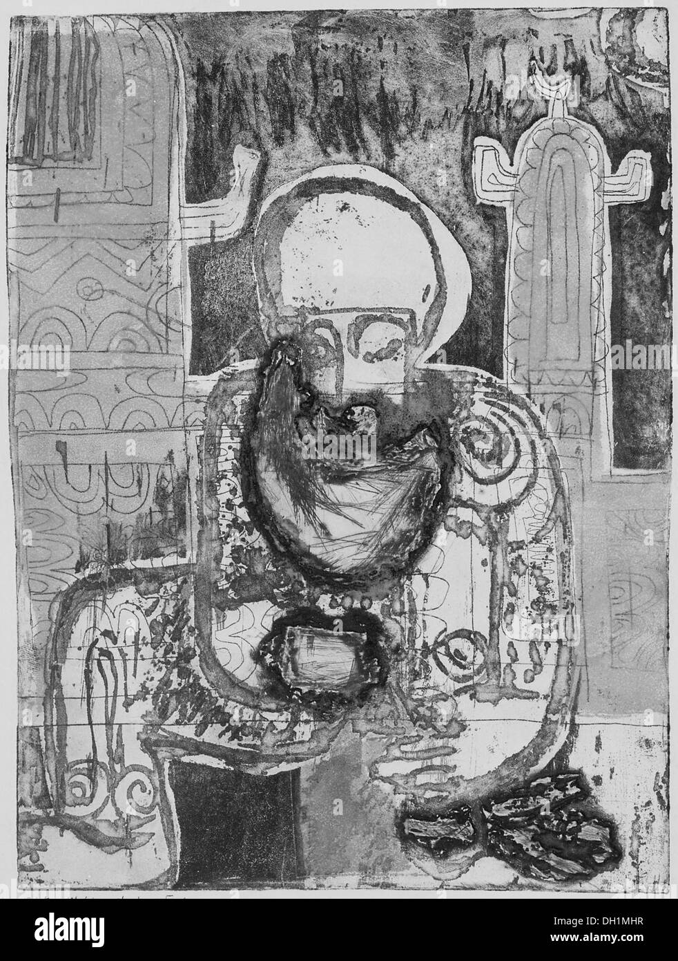 Depiction biblical scene jesus Black and White Stock Photos & Images ...