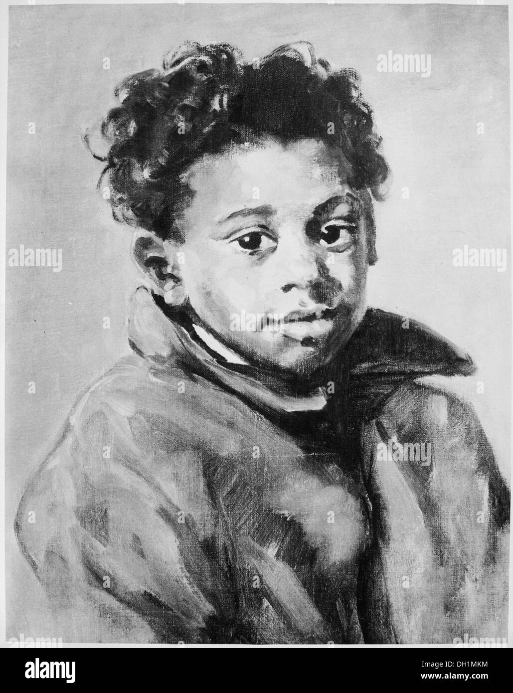 This is a portrait of a child, capturing innocence and youth. The image ...