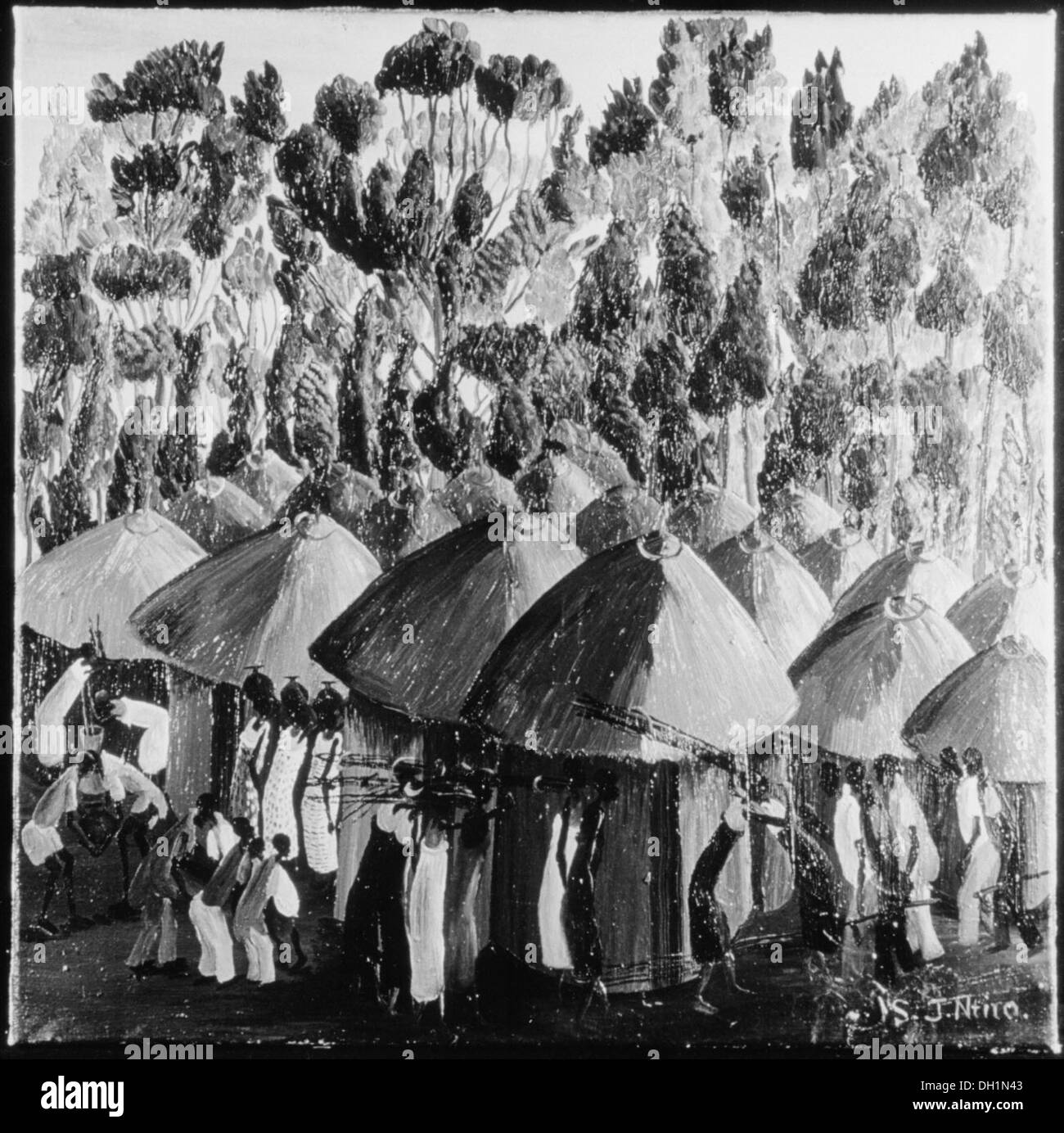 Indigenous structures Black and White Stock Photos & Images - Alamy