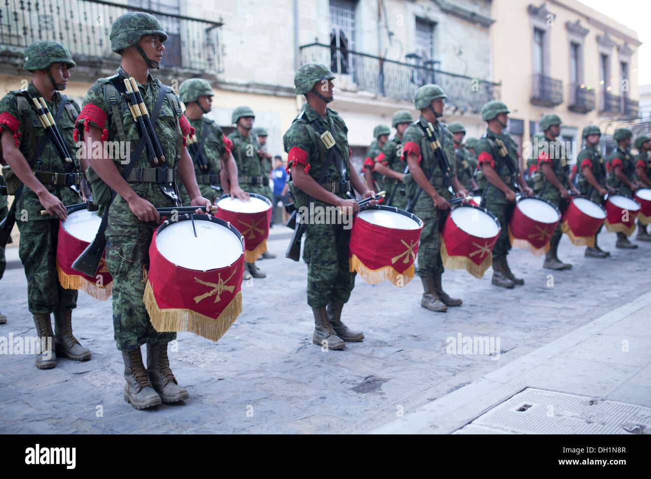 Scenes from Oaxaca City on Mexico's Independence Day 2013 Stock Photo ...