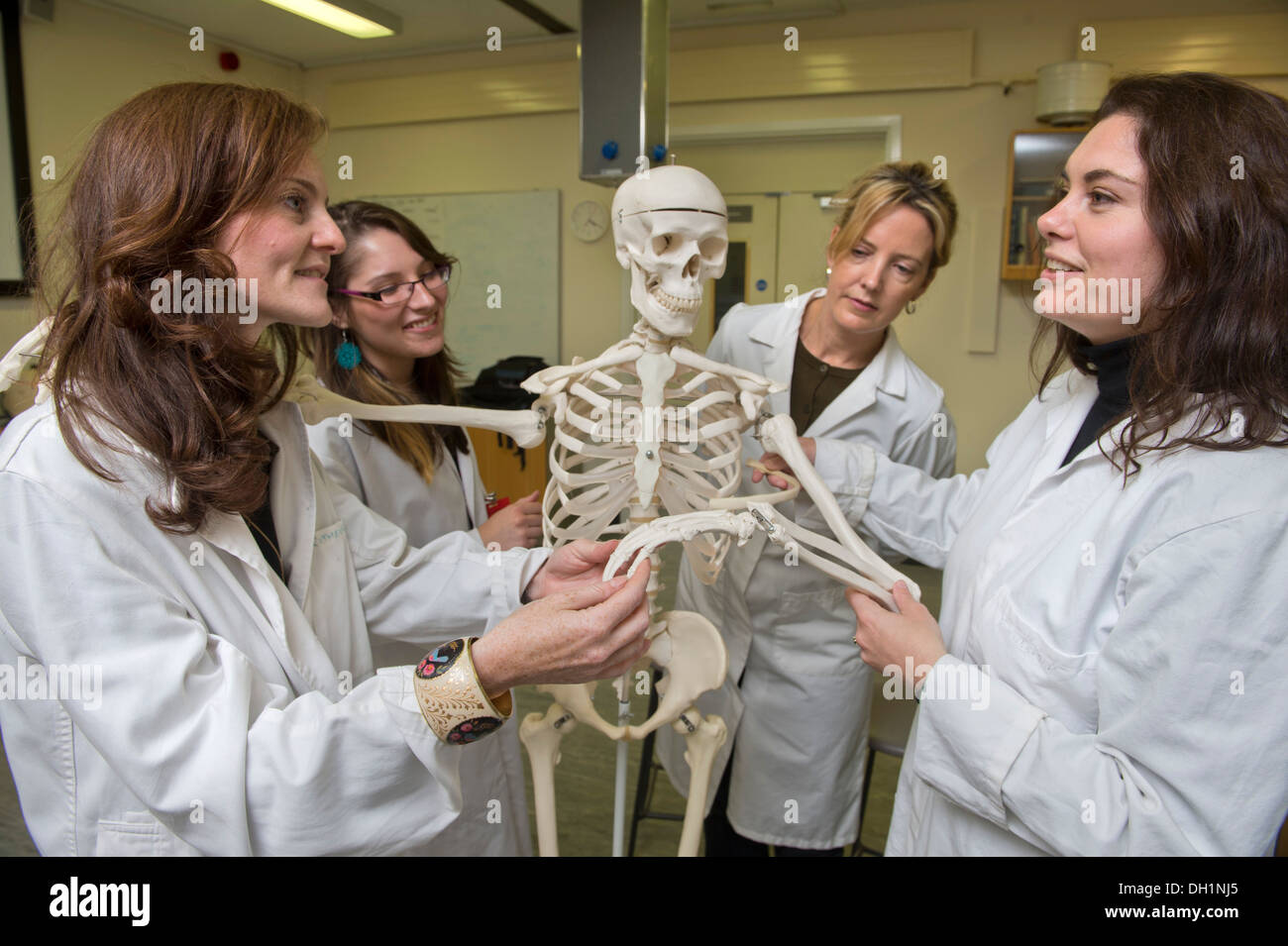 Students learn about bone identification with Forensic Anthropologist ...