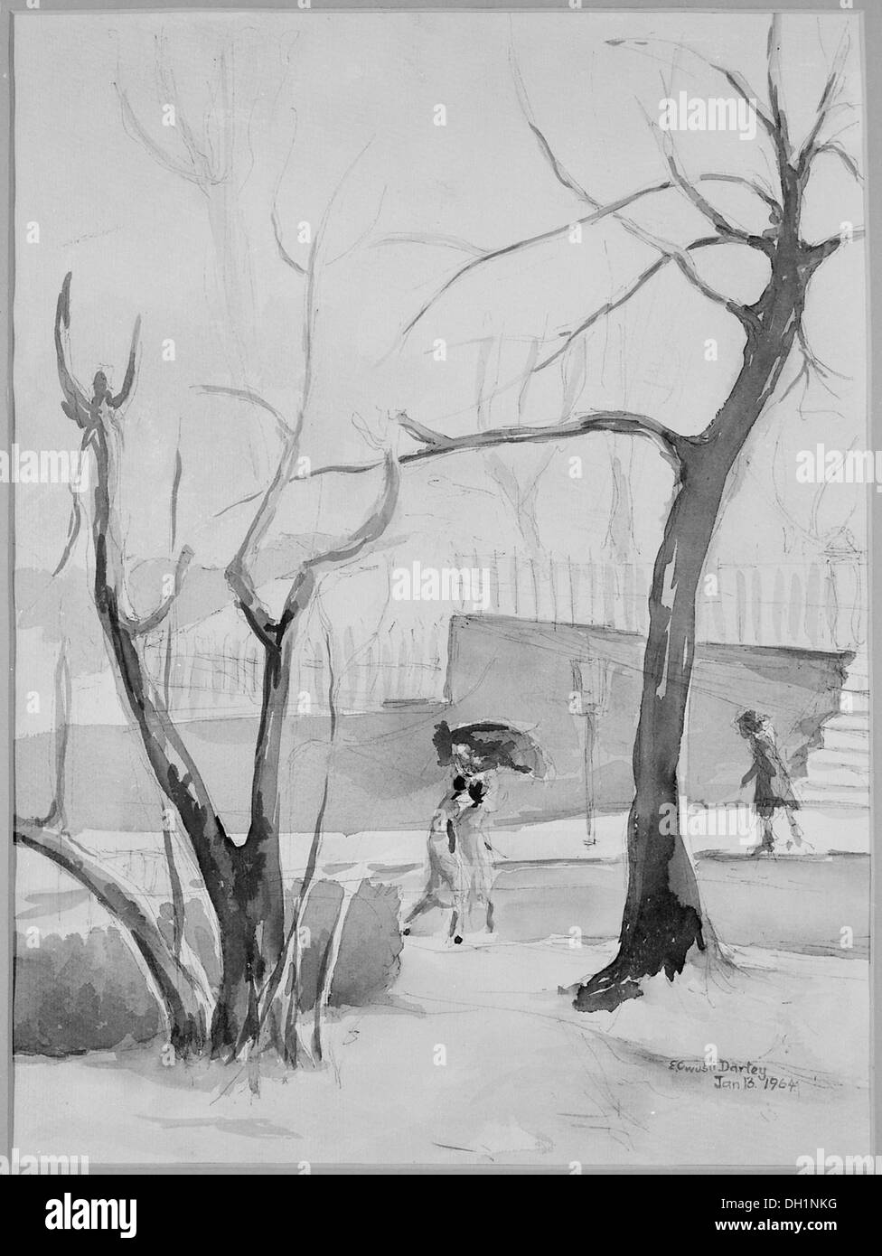 A photograph of snow from 1964, capturing winter conditions and the ...