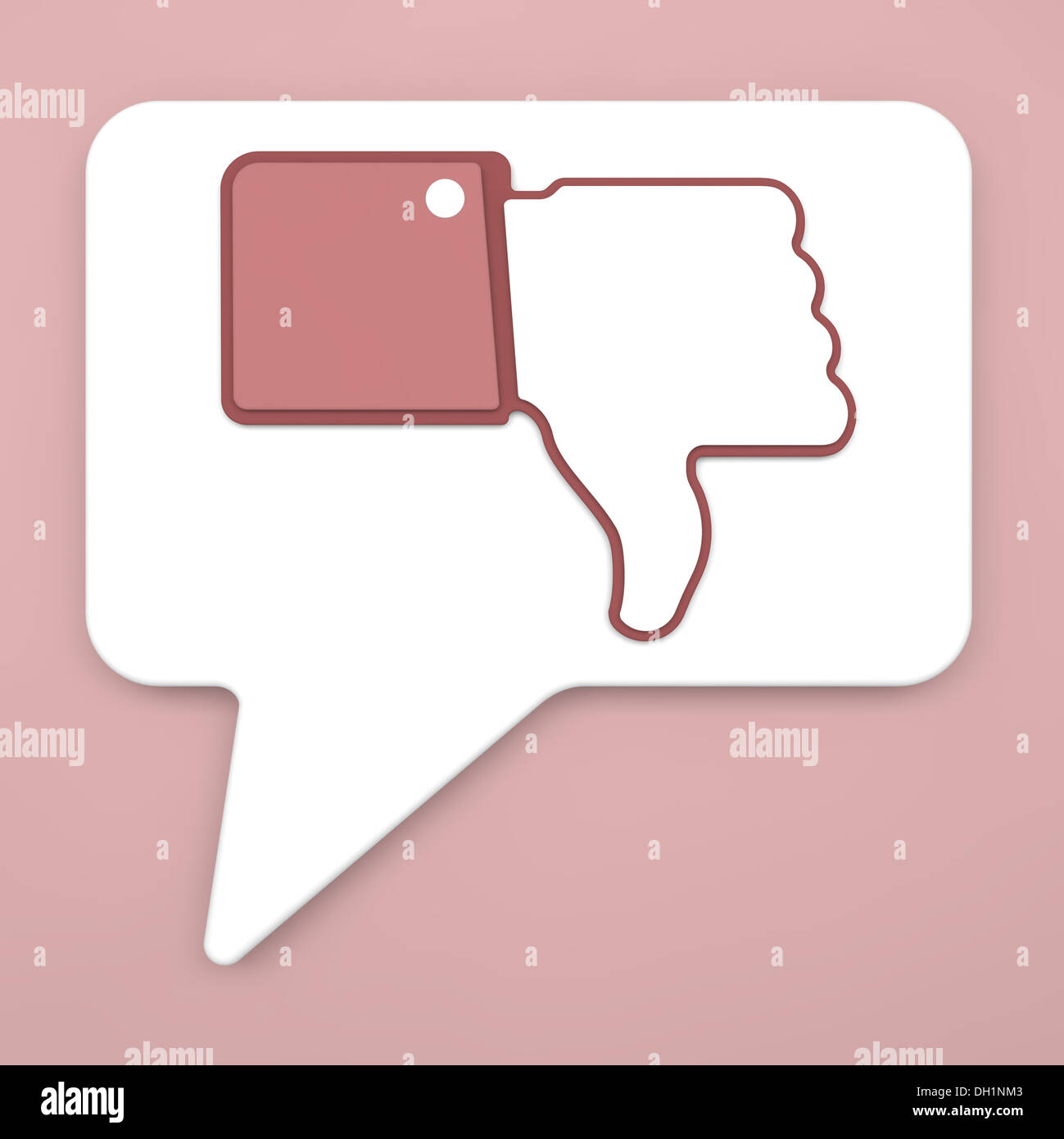 Web Button Dislike. Isolated on White Background Stock Photo - Alamy