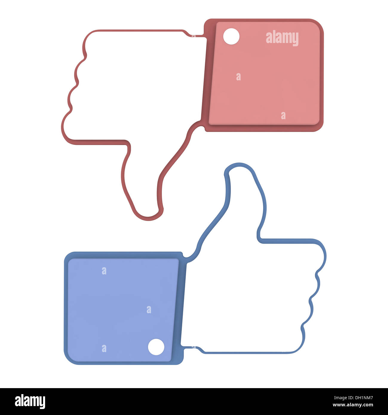 Like and Dislike Icons Stock Photo - Alamy