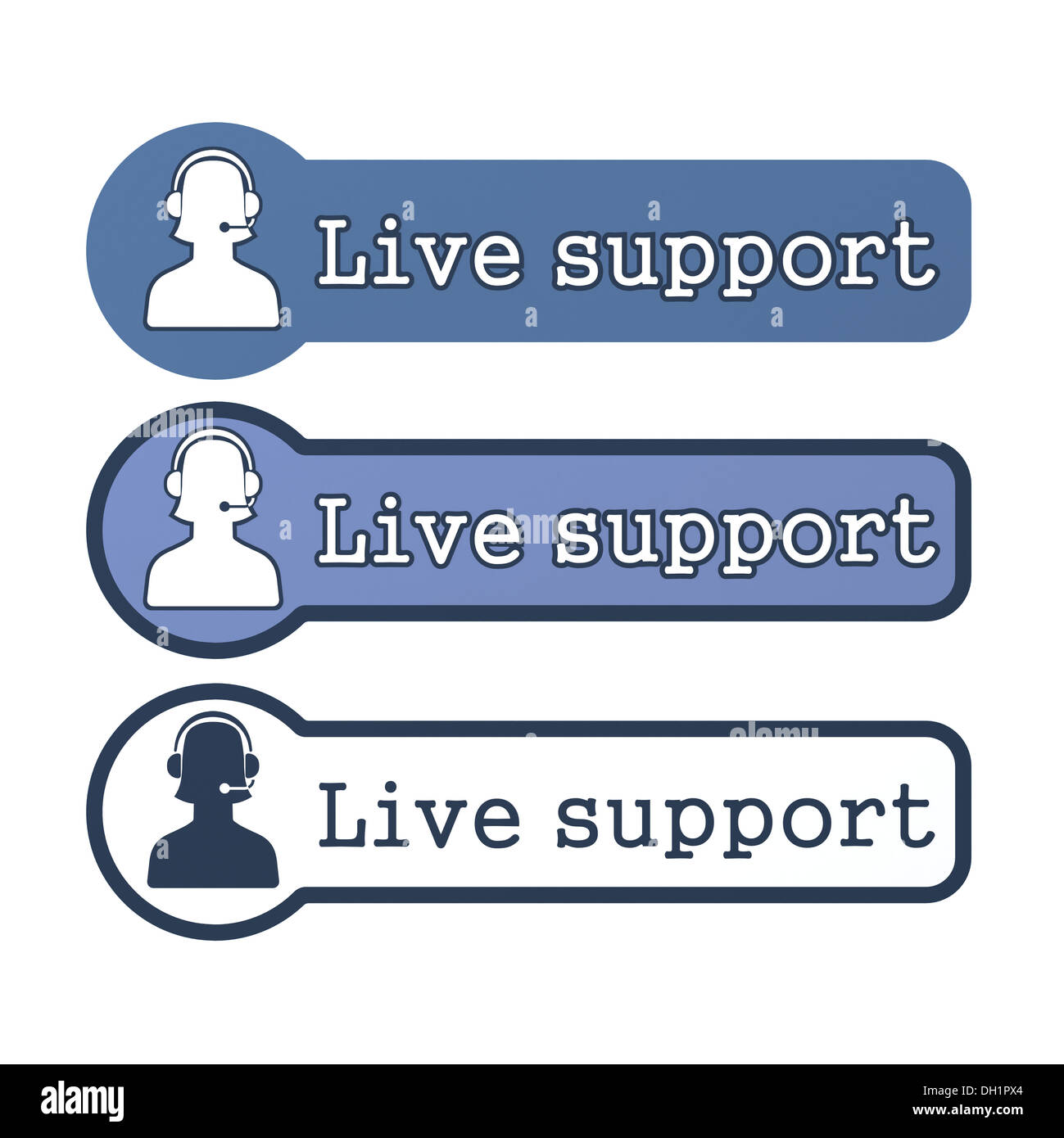 Website Element: "Live Support Stock Photo - Alamy