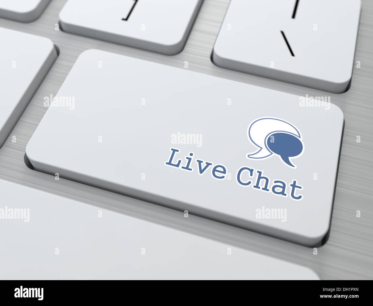 Live Chat Button on Modern Computer Keyboard Stock Photo - Alamy
