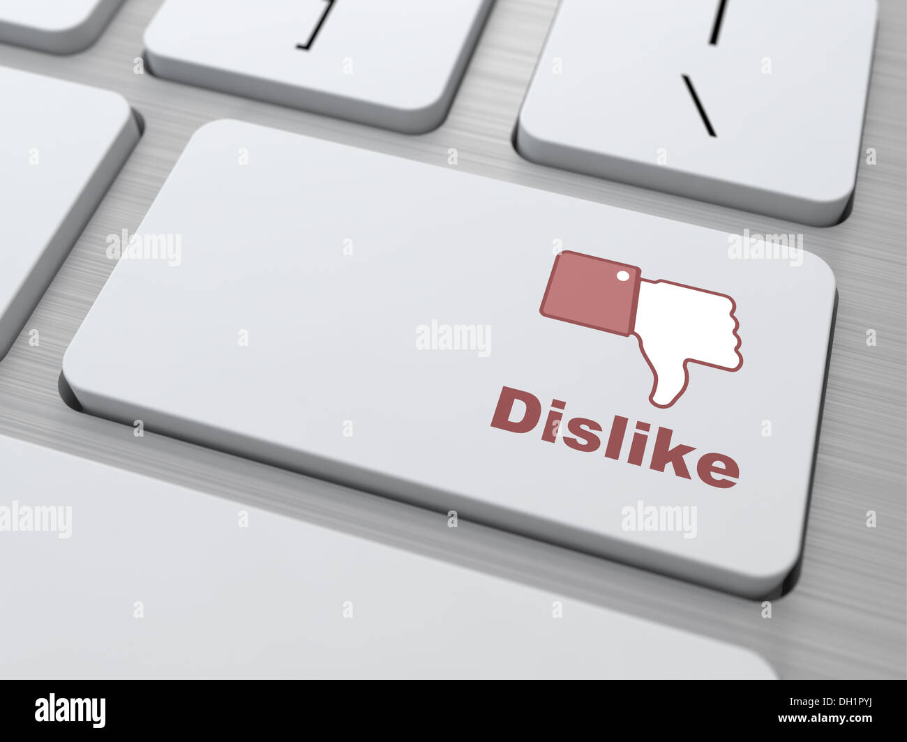 Dislike Button - Social Media Concept Stock Photo - Alamy