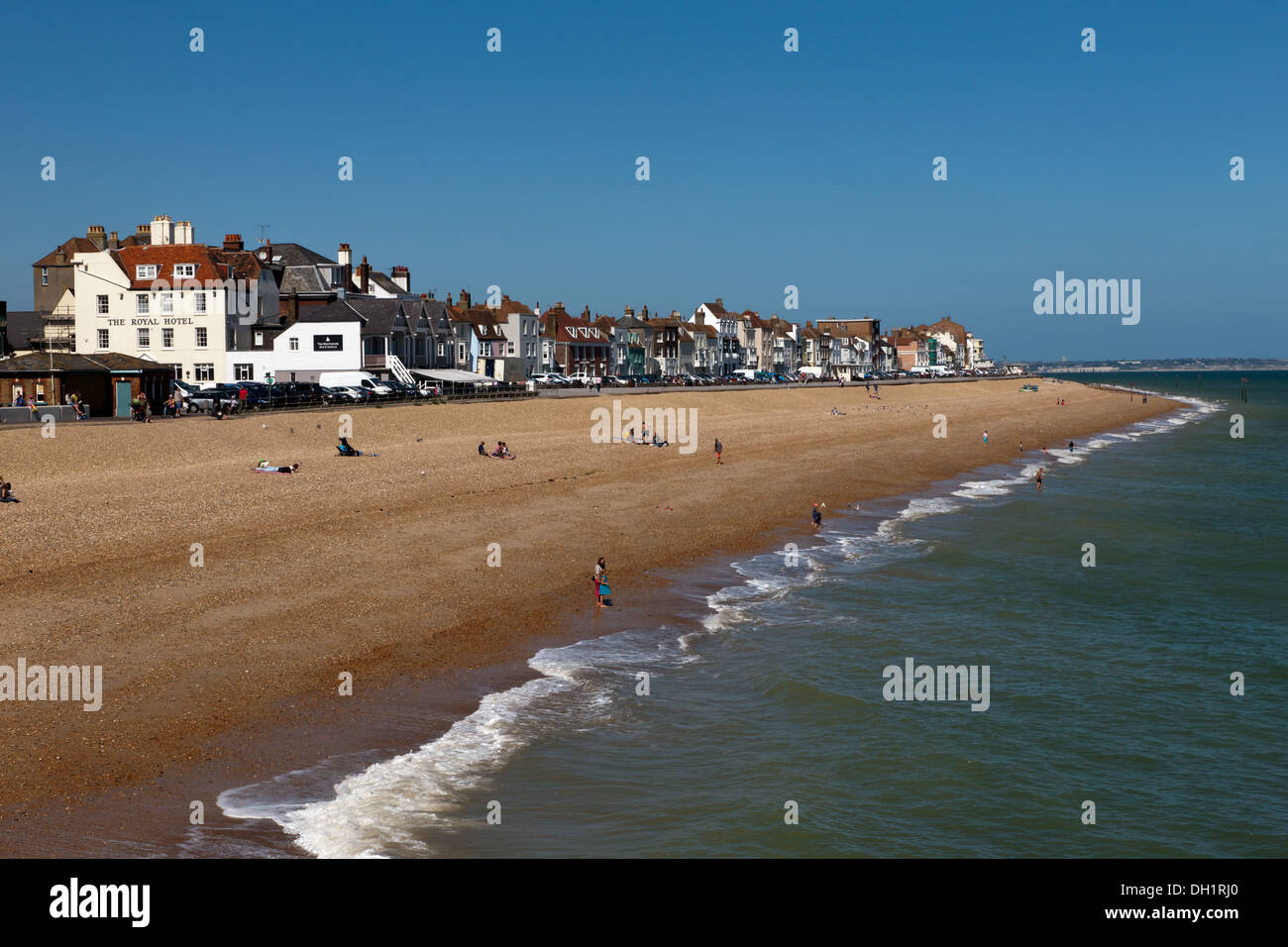 View of Deal Seafront, looking East from Deal Pier Stock Photo - Alamy