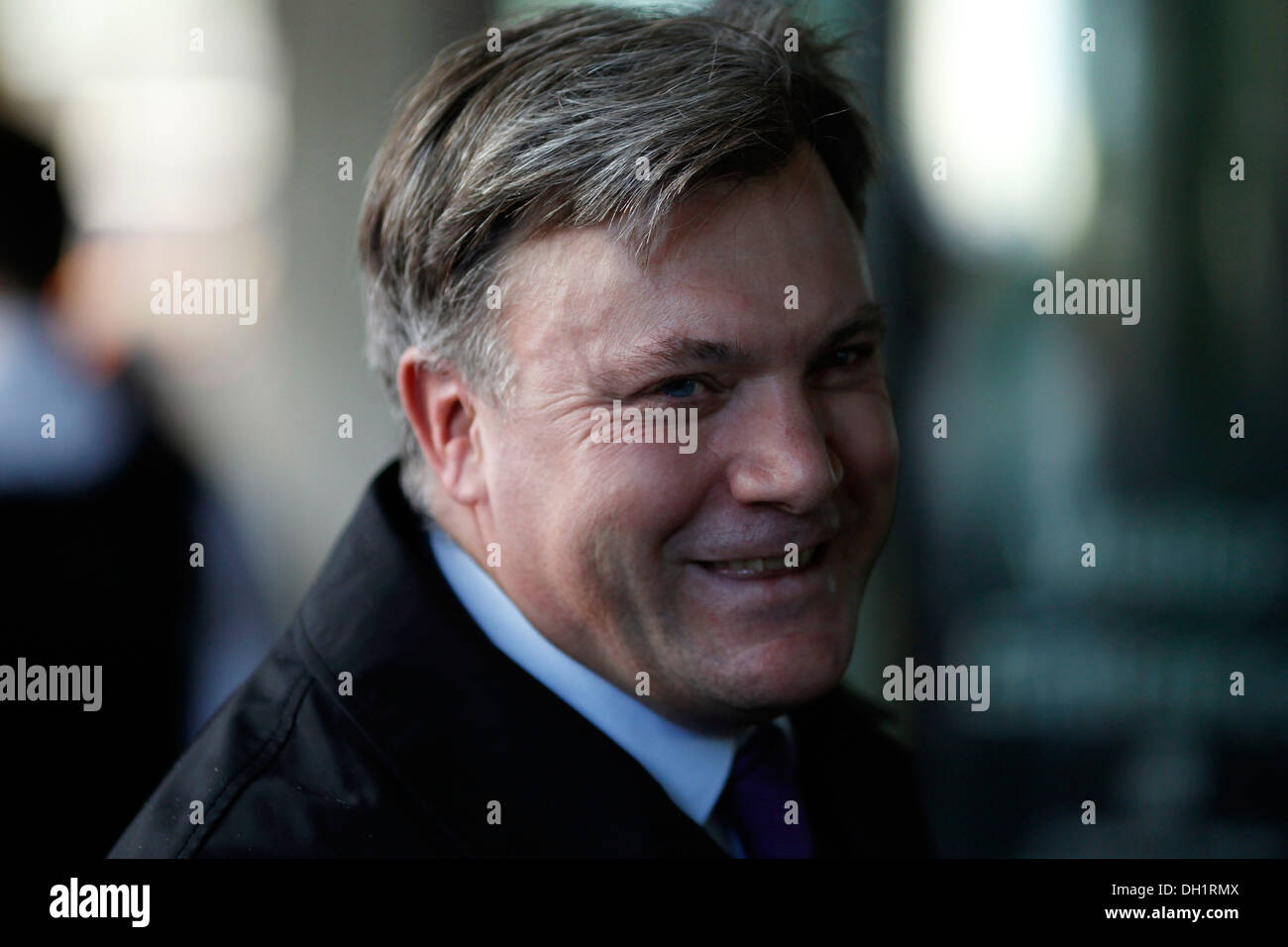 Shadow Chancellor of the Exchequer Ed Balls arrives at Portcullis House ...